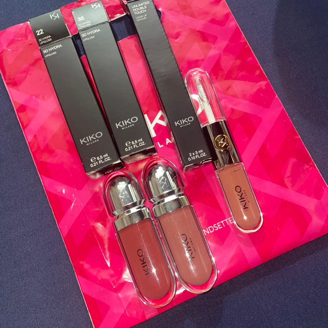 Kiko Milano 3D Hydra Lipgloss Double Touch ( 22 , 35, 131 ), Beauty ...