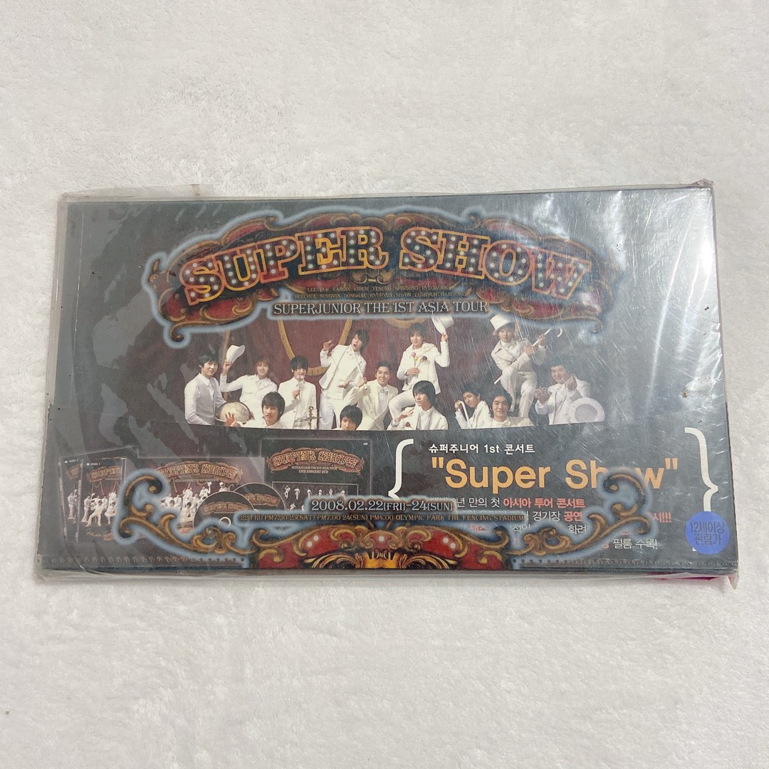 KPOP Super Junior SUJU Super Show 1 DVD, Hobbies & Toys, Memorabilia ...