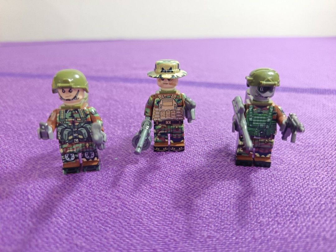 Lego Modern WW2 US Marine Corps 3x Soldiers Minifigures, Hobbies & Toys ...