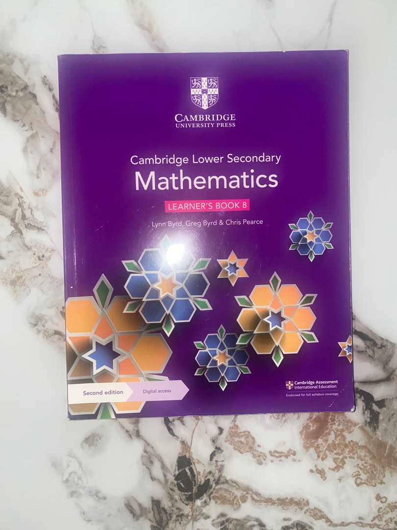 Maths Cambridge lower secondary year 8 textbook, Hobbies & Toys, Books ...