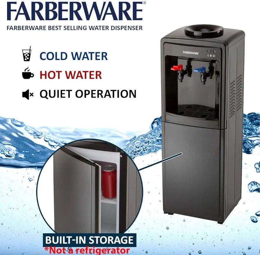 Meling Hot Cold Water Dispenser Top Loading Floor Charger Standing ...