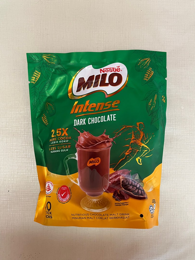 Milo Intense Dark Choco, Food & Drinks, Beverages on Carousell