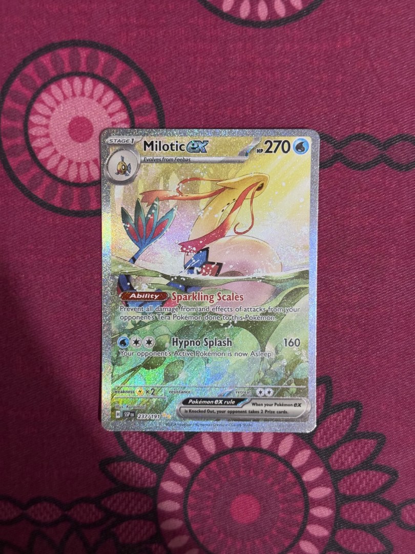 Milotic EX SIR - Pokemon Surging Sparks, Hobbies & Toys, Toys & Games ...