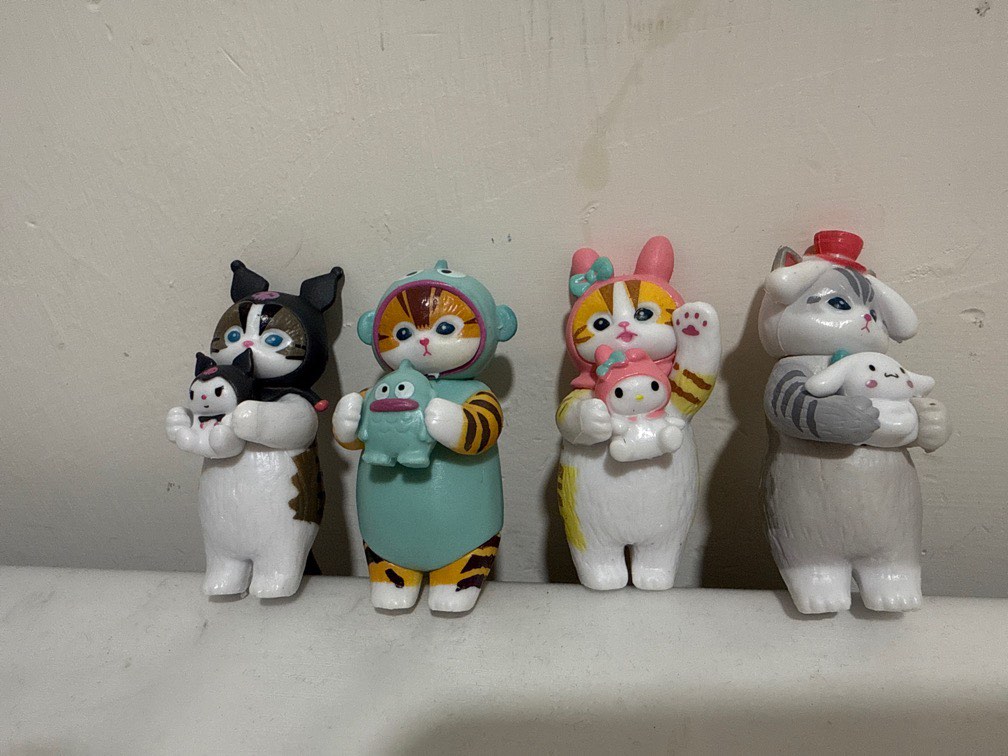 Mofusan x sanrio 一套$80 (4 隻）, 興趣及遊戲, 玩具 & 遊戲類 - Carousell