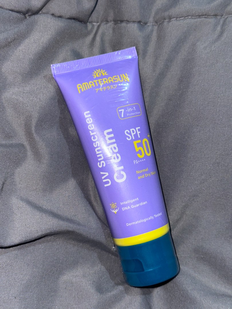 NEW! AMATERASUN UV Sunscreen Cream SPF 50+ PA++++, Kesehatan ...