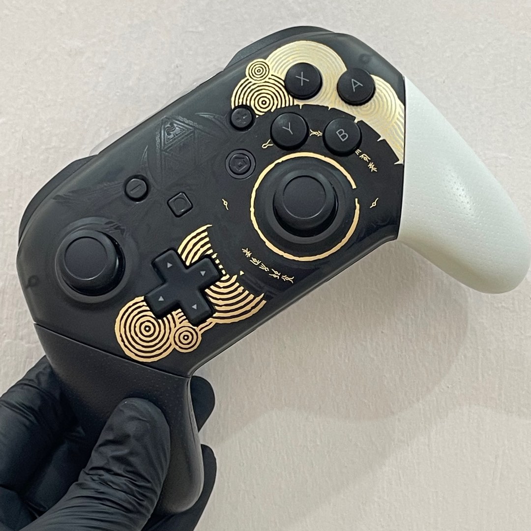 Nintendo Pro Controller (Zelda Tears Kingdom), Video Gaming, Gaming ...