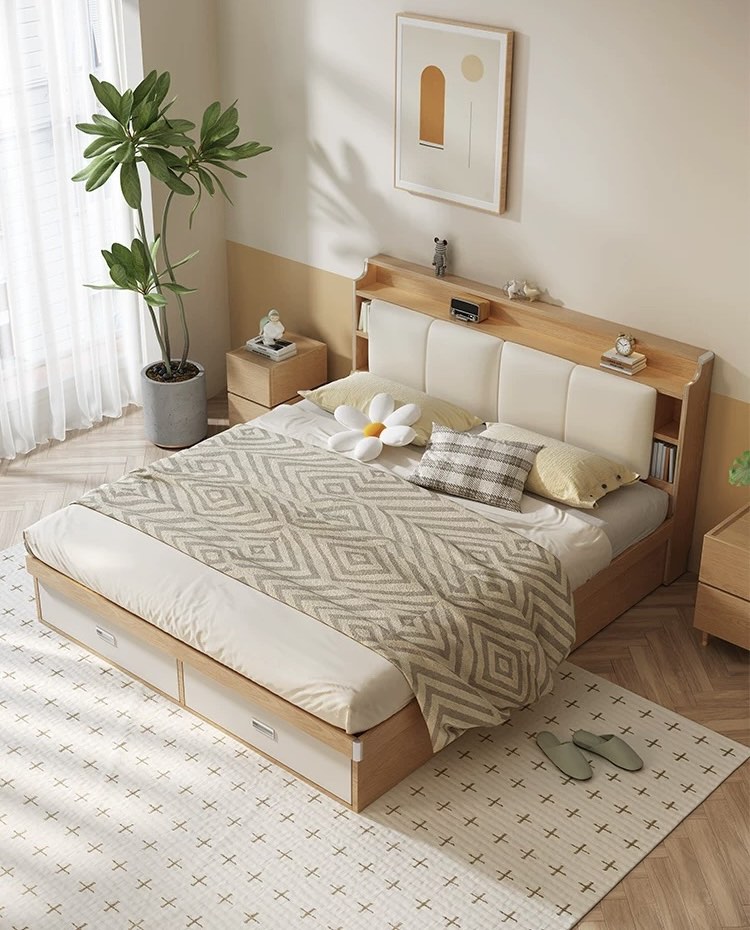 ONITE Japandi Storage Bedframe, Furniture & Home Living, Furniture, Bed ...