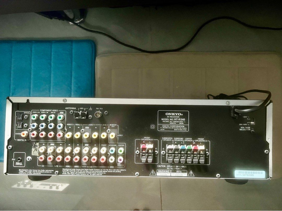 ONKYO AV RECEIVER HT-R340, Audio, Other Audio Equipment on Carousell