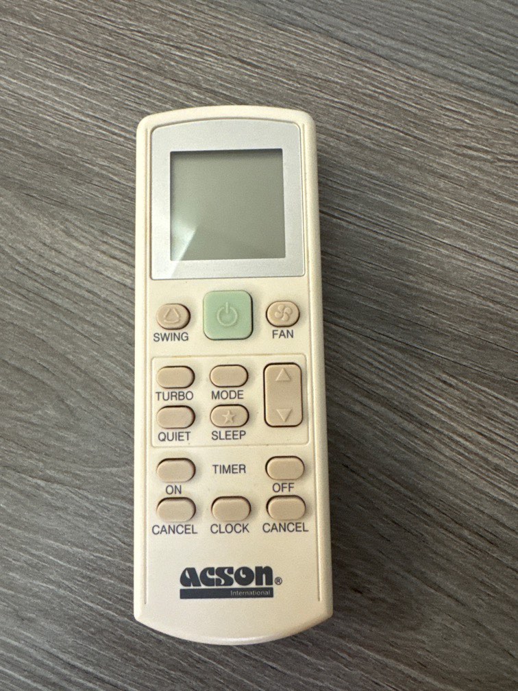 Original Acson Air Conditioner Remote Control, TV & Home Appliances ...