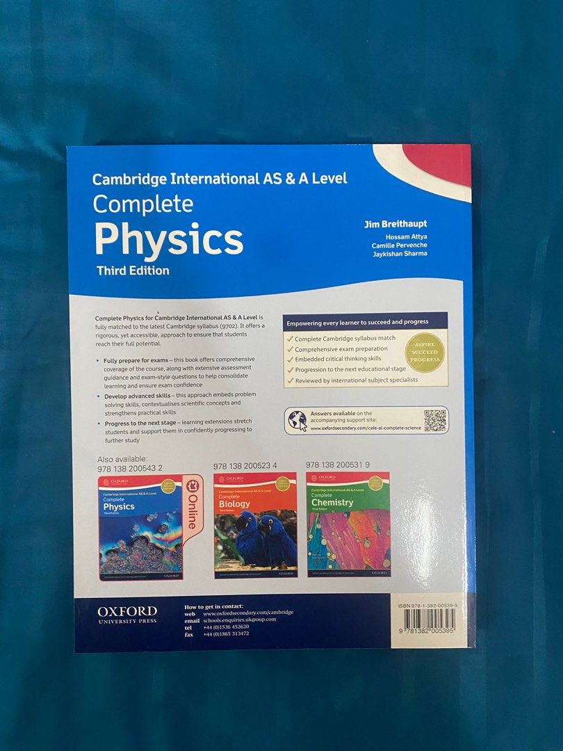 Physics A-Levels Textbook, Hobbies & Toys, Books & Magazines, Textbooks on Carousell