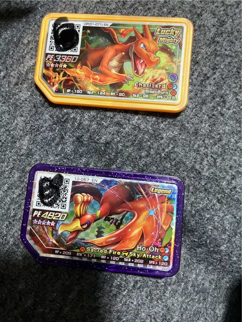 Pokemon Gaole 5star Charizard Blast burn and Ho-Oh Sacred Fire/sky ...