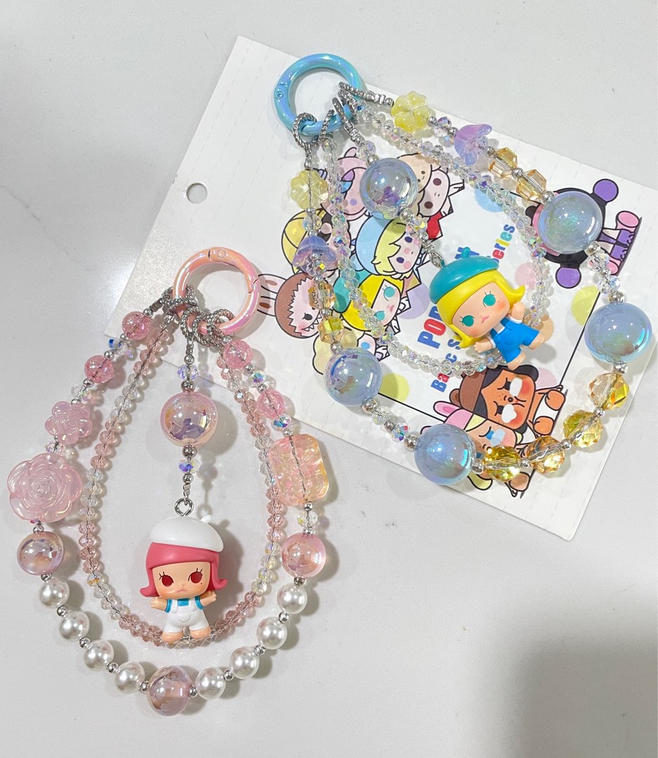 Popmart Molly handmade 2 in 1 phone strap/keychain, Hobbies & Toys ...