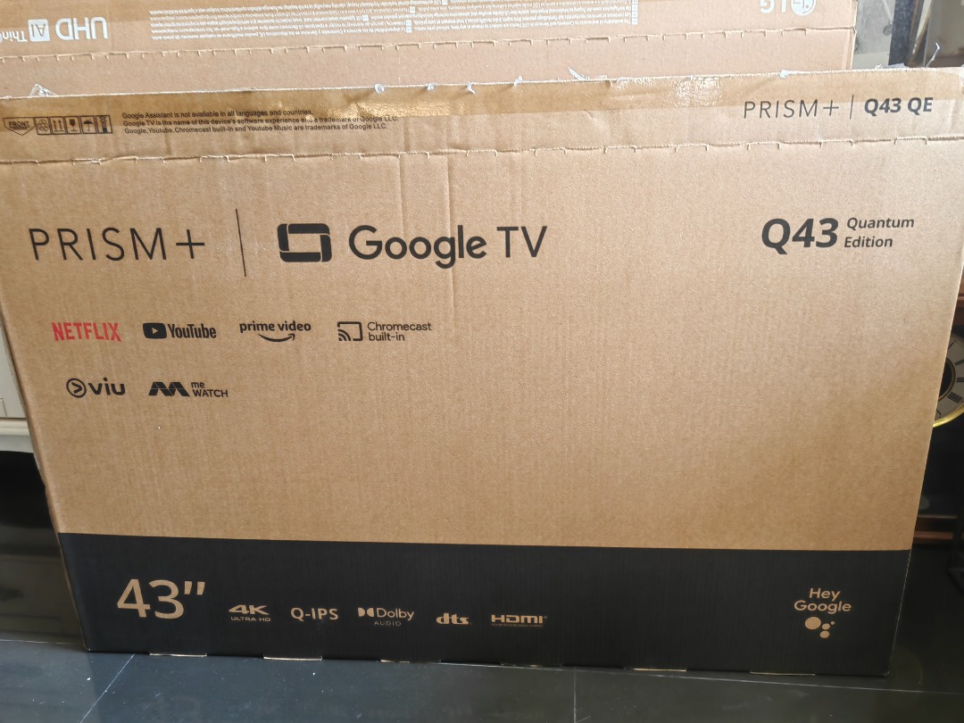 Prism + q43 inch tv (BOX ONLY), TV & Home Appliances, TV ...