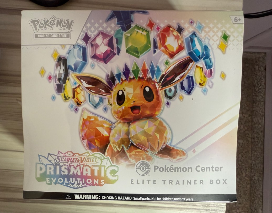 Prismatic Evolutions Pokemon Center Elite Trainer Box, booster bundle ...