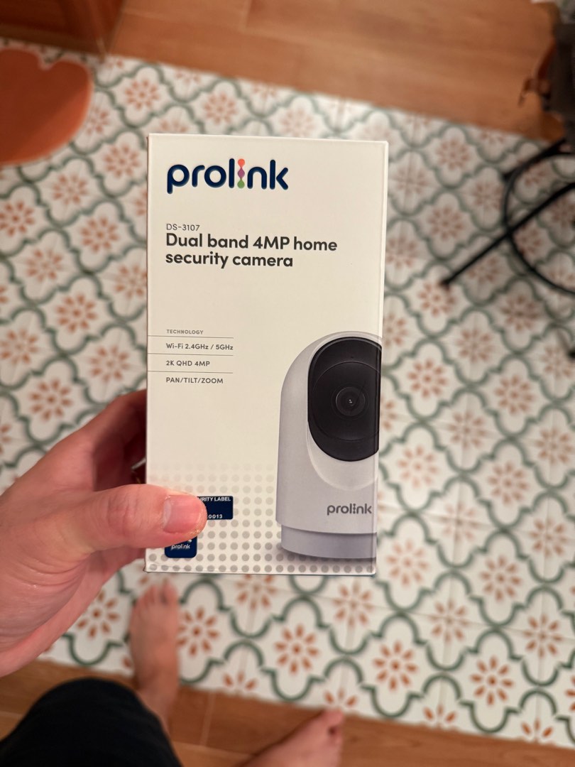 Prolink 4MP 2k Wi-Fi Dual-band IP Camera/baby monitor, Furniture & Home Living, Security & Locks ...