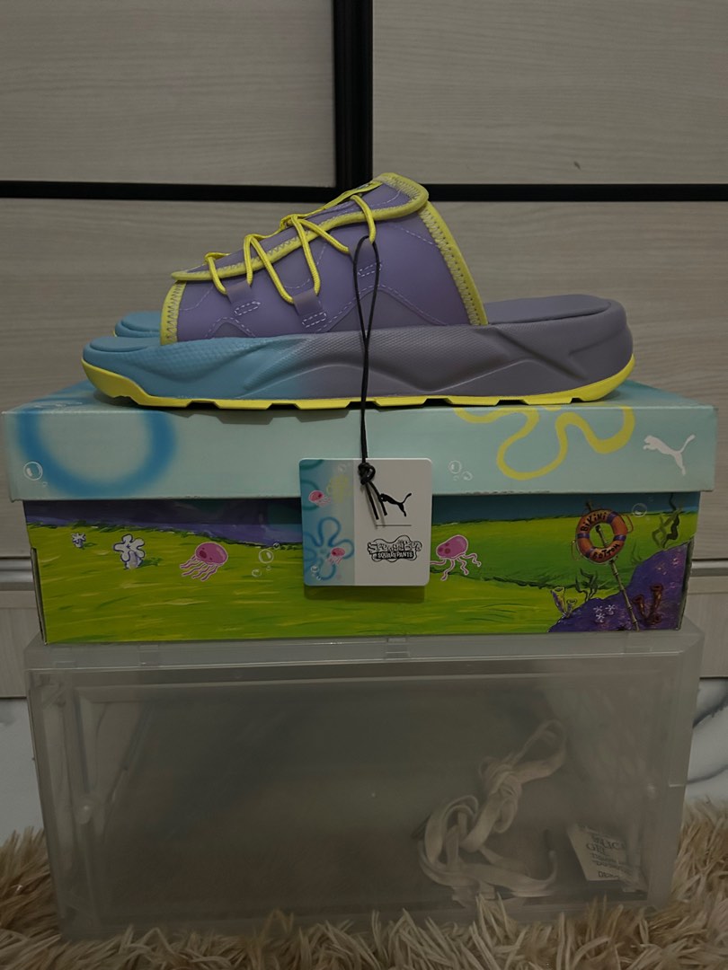 puma x spongebob, Men's Fashion, Footwear, Flipflops and Slides on ...