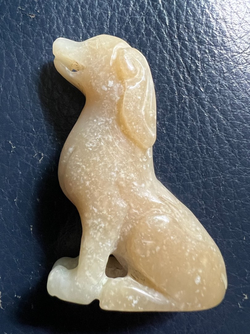 Rare Yellow Jade dog crafting, Women's Fashion, Jewelry & Organisers ...