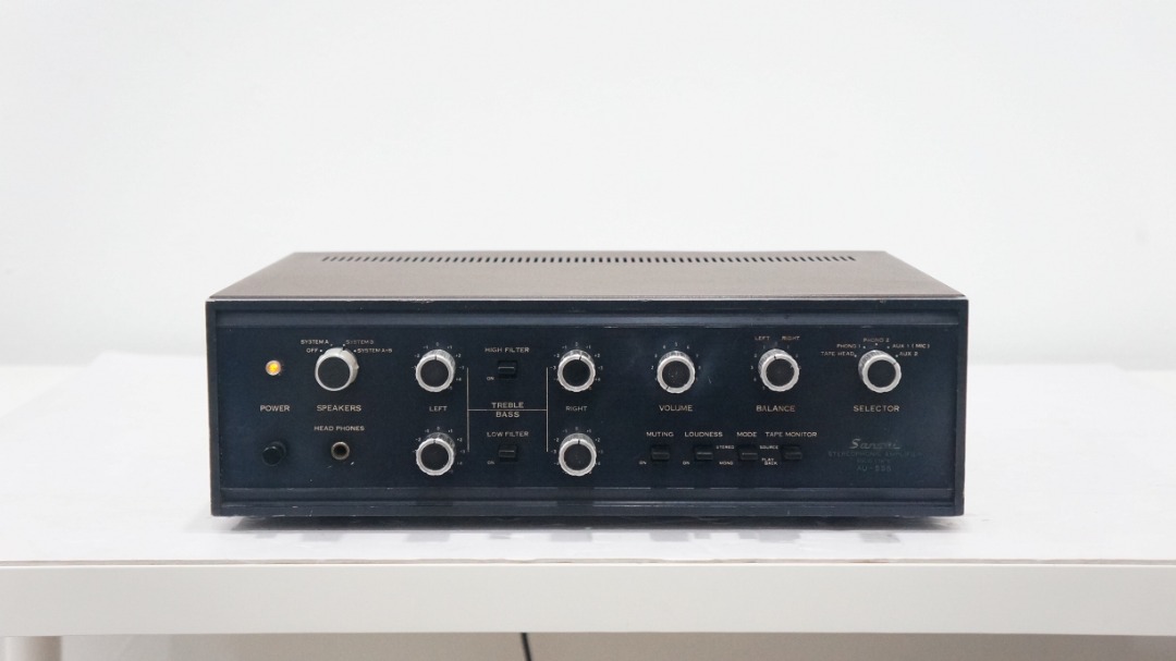 Sansui AU-555 Solid State Stereo Integrated Amplifier, Audio, Soundbars, Speakers & Amplifiers ...