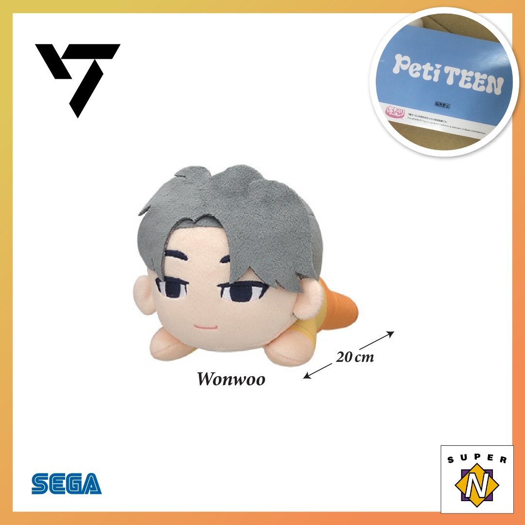 SEVENTEEN "Wonwoo" Petiteen ~SECTOR 17~ Nesoberi Plush Toy by SEGA ...