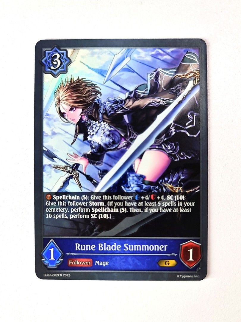 Shadowverse Evolve (English Ver) : Runecraft *Follower* Gold : Rune ...