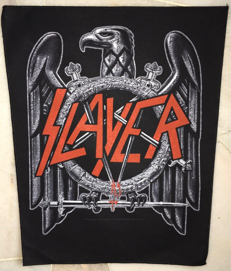 SLAYER EAGLE BACK PATCH Pantera Anthrax Megadeth Sodom Municipal Waste Exodus Death Metallica ...