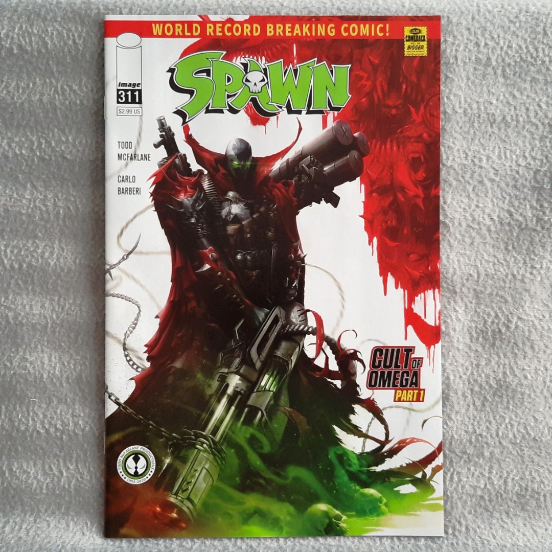 Spawn #311 Francesco Mattina Variant (Image Comics) Todd McFarlane, Carlo Barberi, Hobbies ...