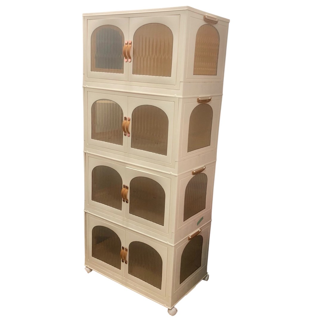 Stackable Foldable Storage Cabinet Wardrobe / Almari Lipat, Furniture ...