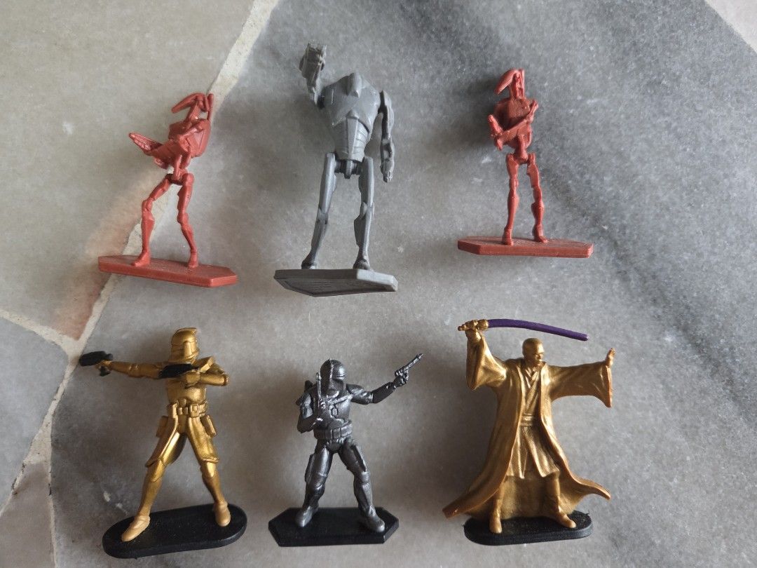 Star Wars Command Miniature Figures Lot of 16 Vader, Luke Fett and more ...