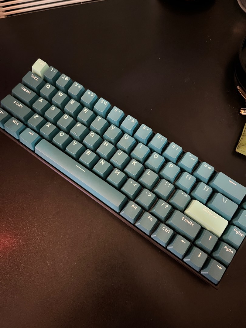 Tecware B68+ TKL Black and Teal (Gateron Brown Switches), Computers ...