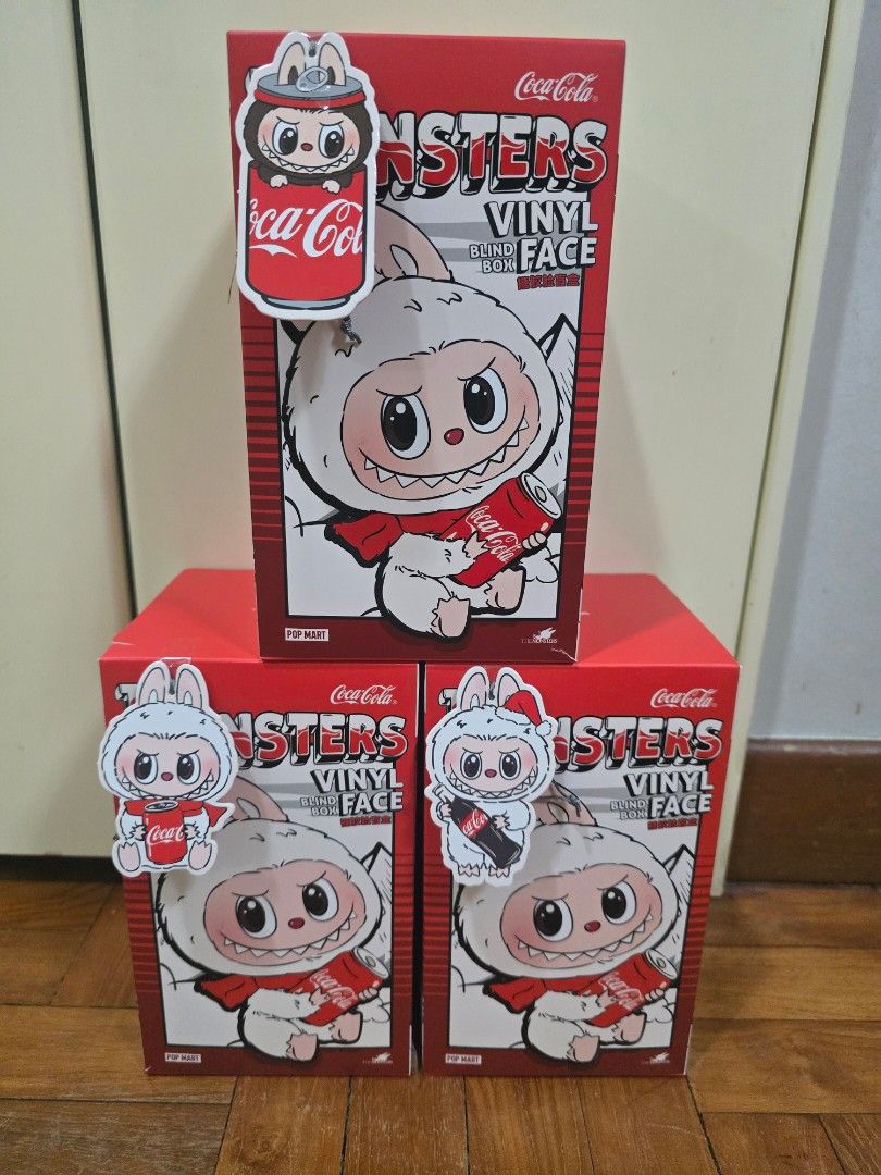 THE MONSTERS COCA-COLA SERIES-Vinyl Face Blind Box Labubu Coke, Hobbies ...