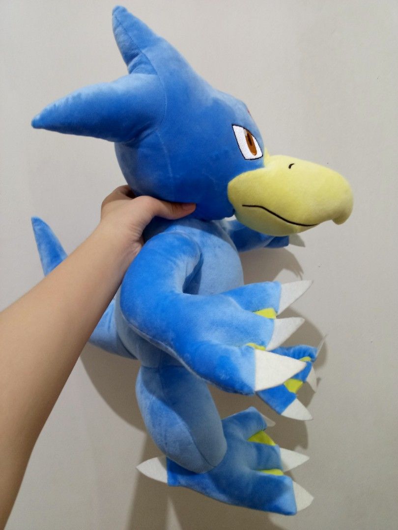 Very Big Pokemon Golduck Psychic Water Bird Silken Cool Touch Plush ...
