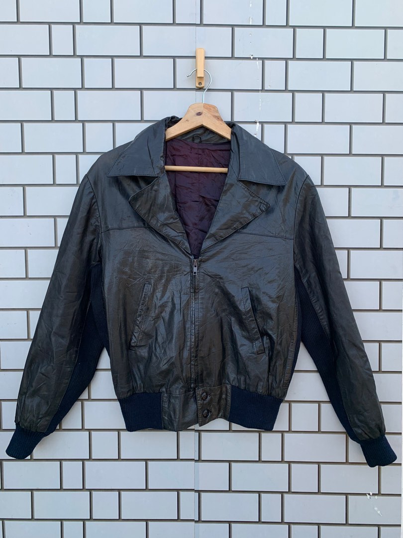 Vintage Japanese Brand Leather Jacket, Women's Fashion, Coats, Jackets ...