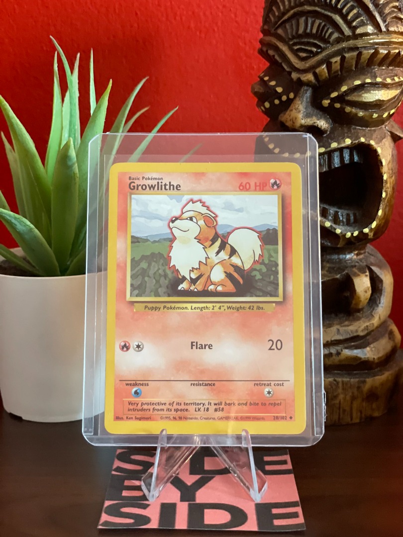 Vintage Pokemon TCG - Growlithe (Base Set, #28/102, 2 Avail.), Hobbies ...