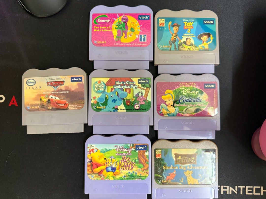 Vtech VSmile TV Learning System Console 7 Games and 1 Controller ...