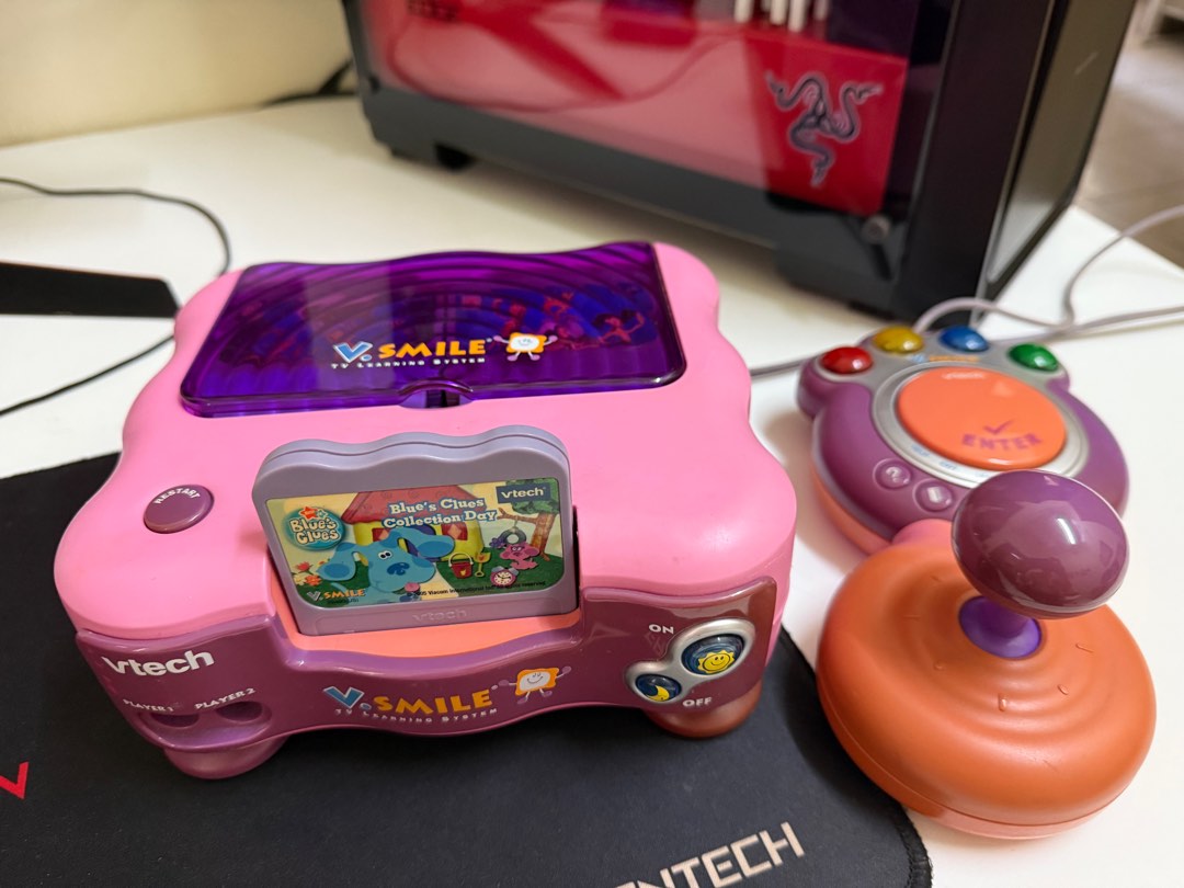 Vtech VSmile TV Learning System Console 7 Games and 1 Controller ...