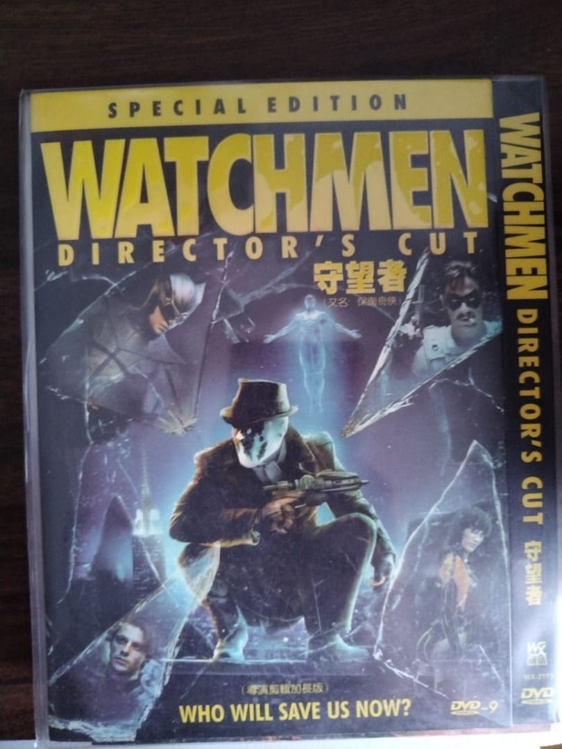 Watchmen Director's Cut Zack Snyder DVD, Hobbies & Toys, Music & Media ...