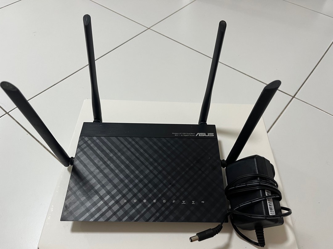 Working ASUS 1200 Router Deliver to your doorstep, Computers & Tech ...