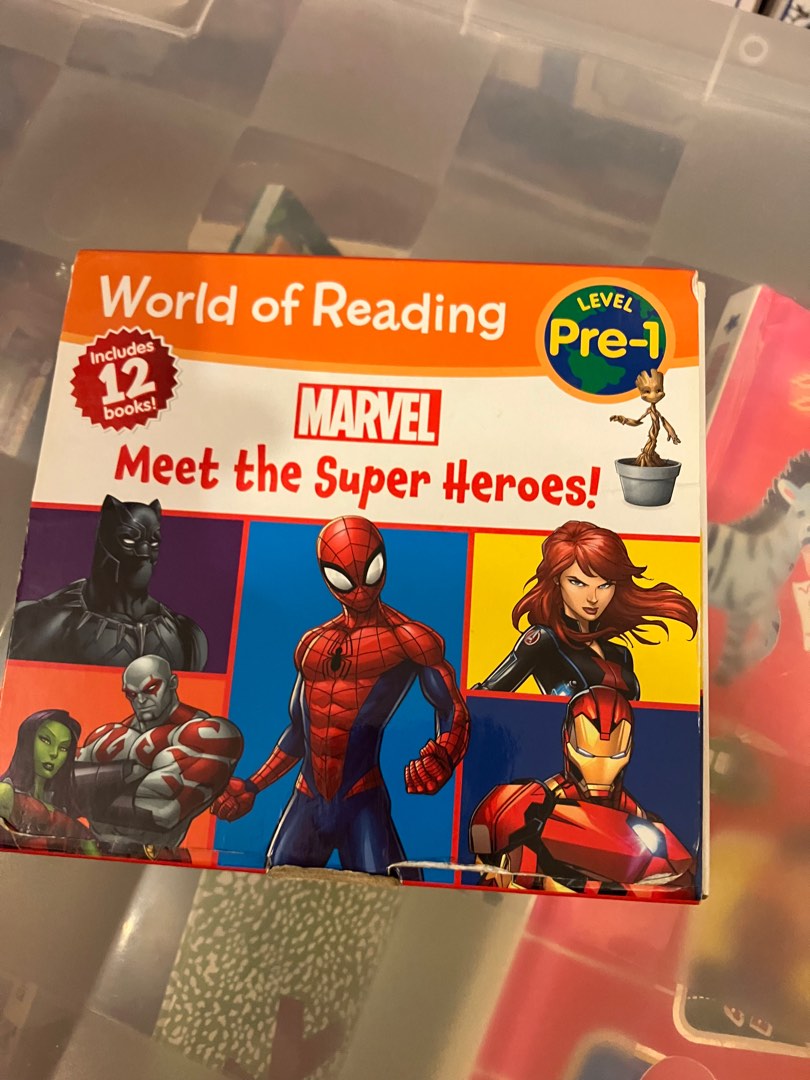 World of Reading Level Pre-1 Marvel Meet the Super Heroes!, 興趣及遊戲, 書本 ...