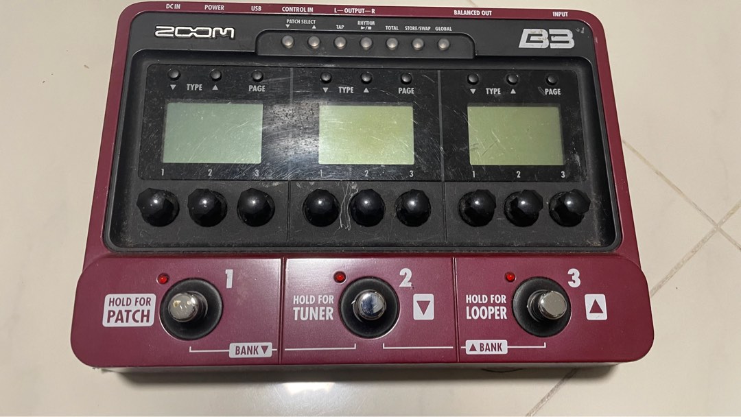 Zoom B4 Bass Multi Effect, Hobbies & Toys, Music & Media, Music ...