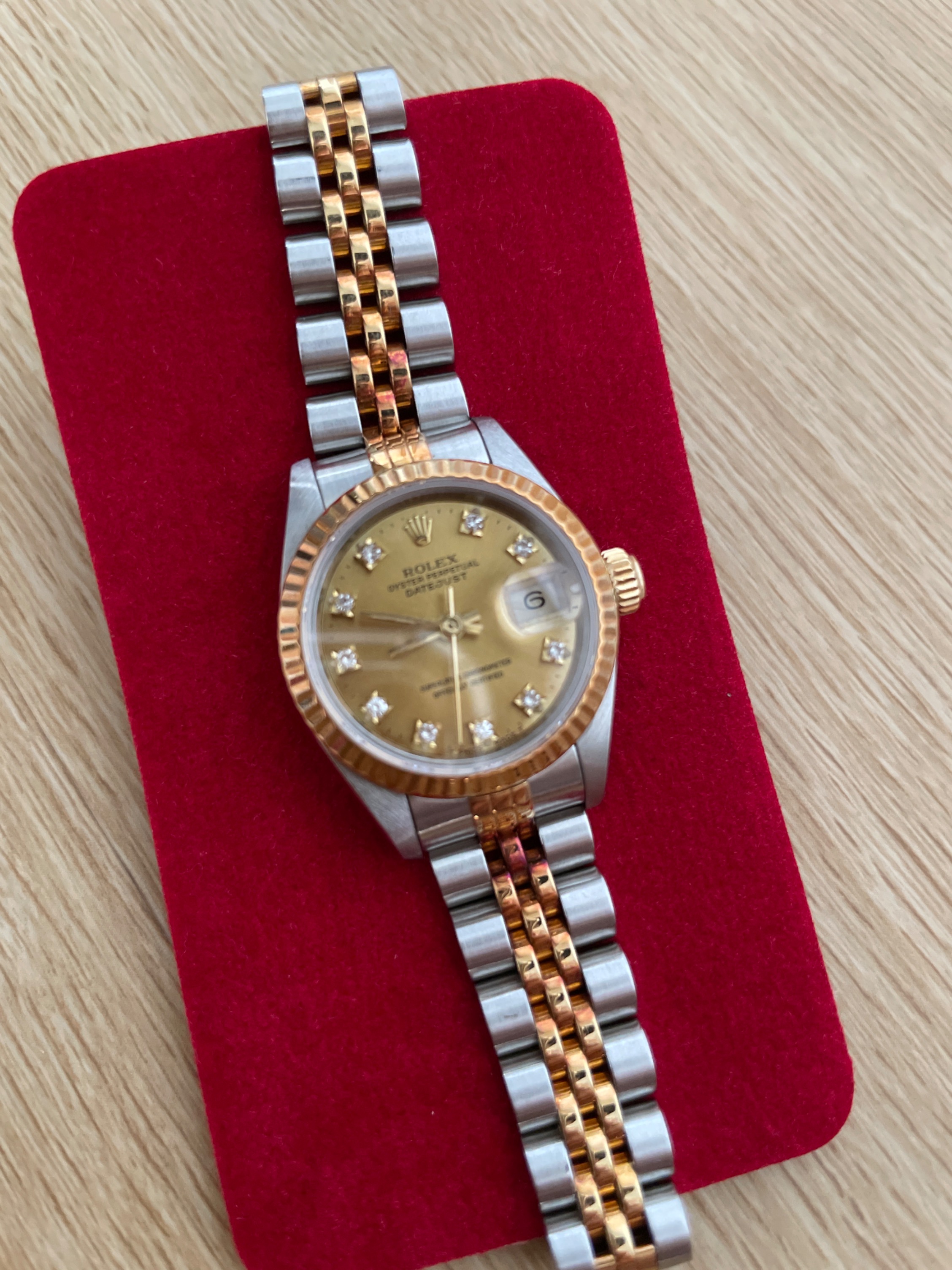2nd hand Ladies Rolex Oyster Perpetual DATEJUST 10 diamond, Luxury ...