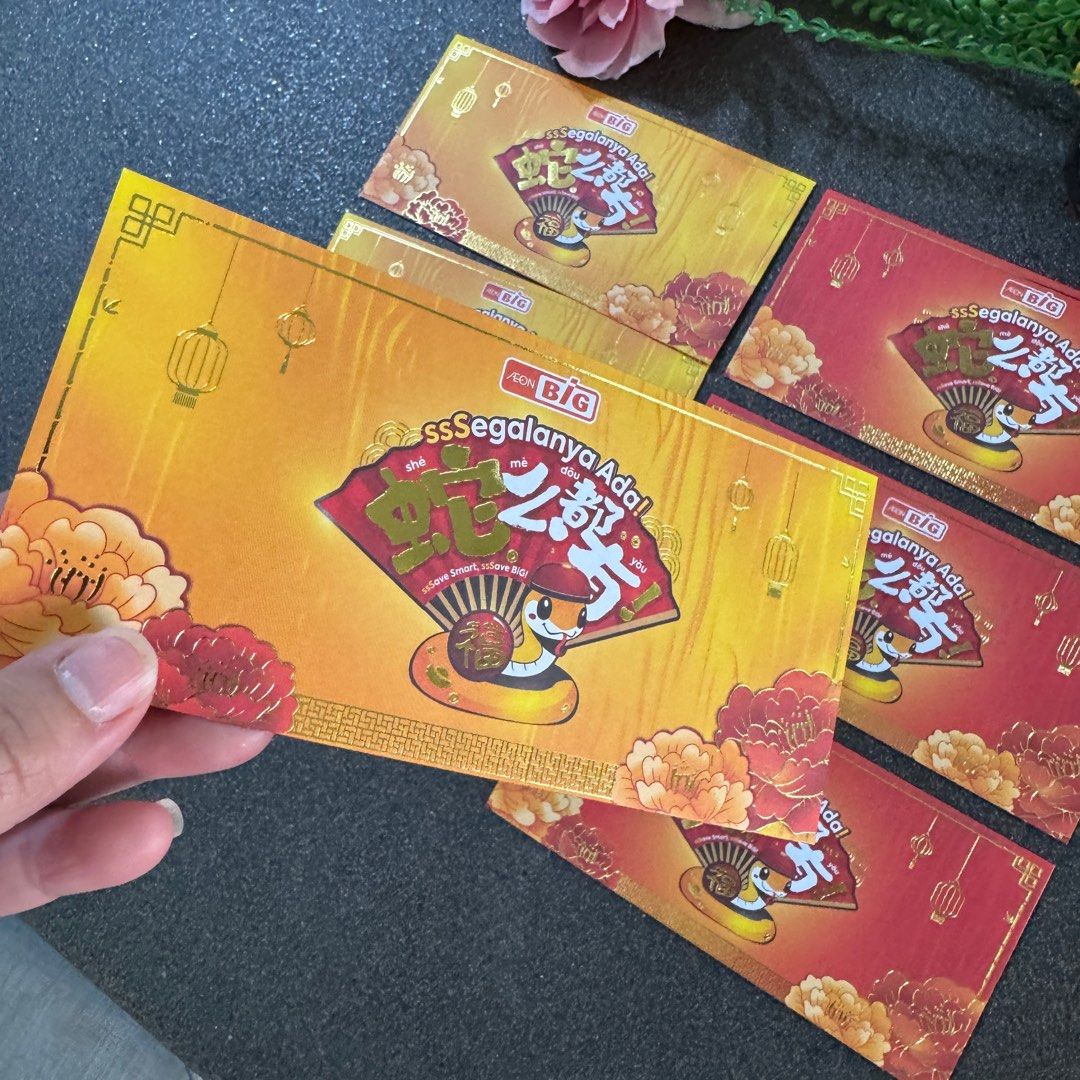 AEON Big 2025 Ang Pow packet_ Red packet_ Years of snake Ang Pow packet ...