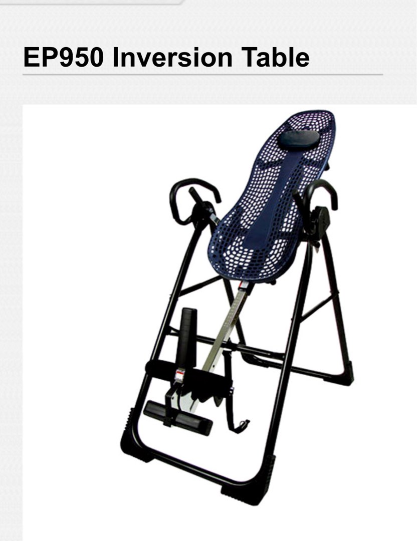 Aibi inversion table EP550, Sports Equipment, Exercise & Fitness ...