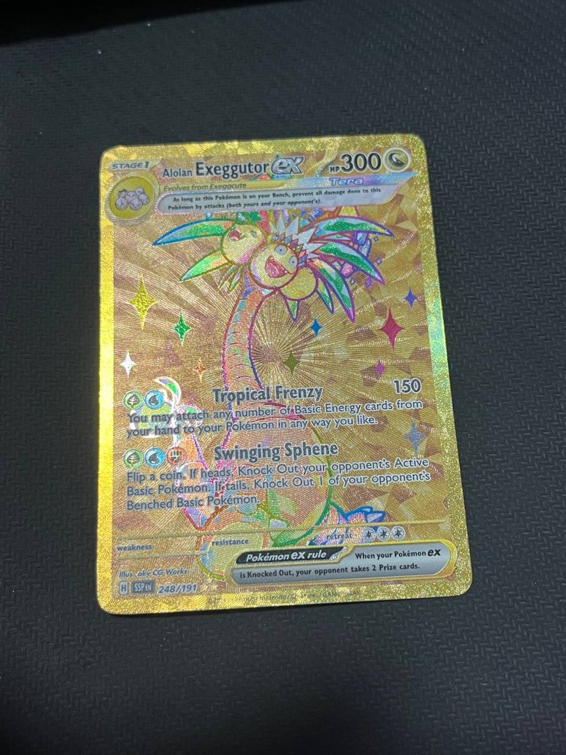 Alolan Exeggutor Gold| Pokemon EX| Exeggutor Ex | Pokemon SIR | Pokemon ...