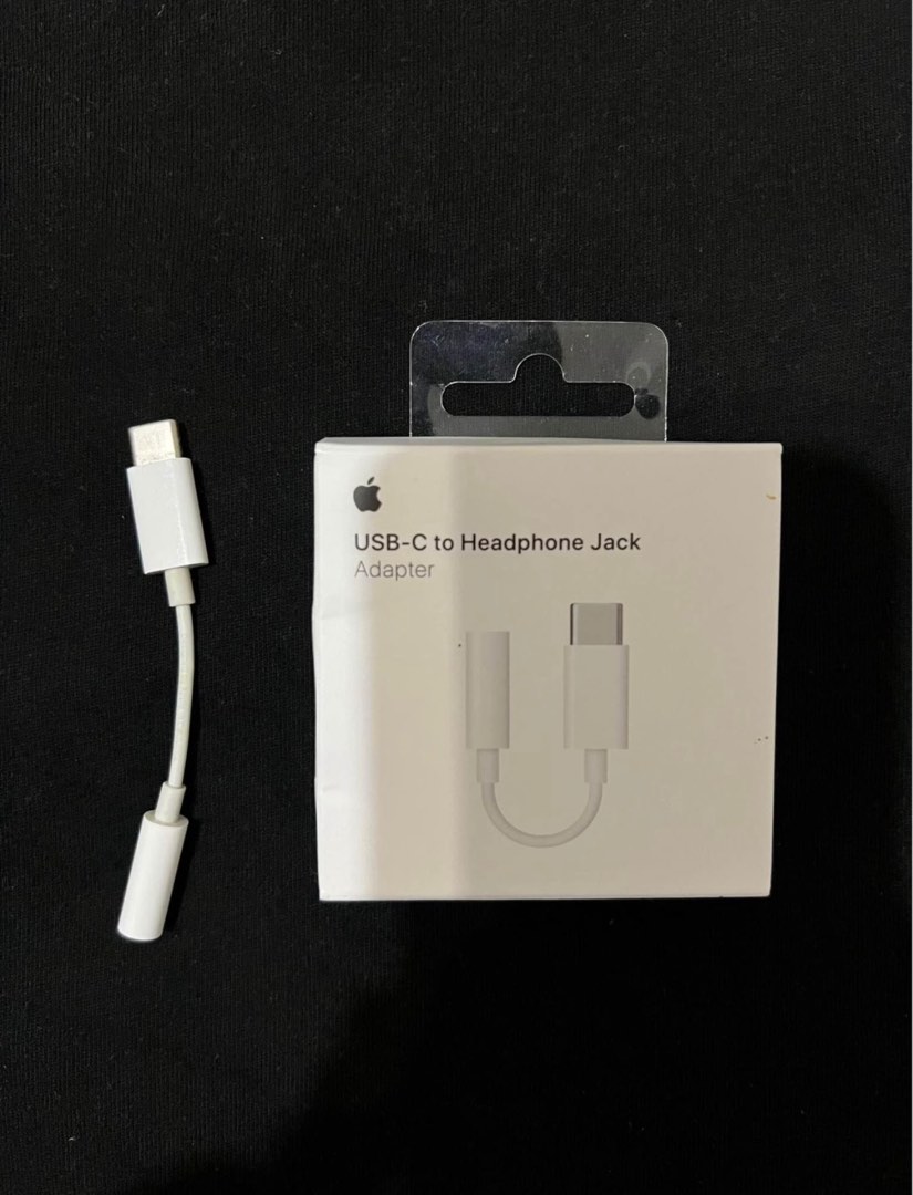 Apple Original USB-C to 3.5 headphone jack adapter, Audio, Earphones on ...