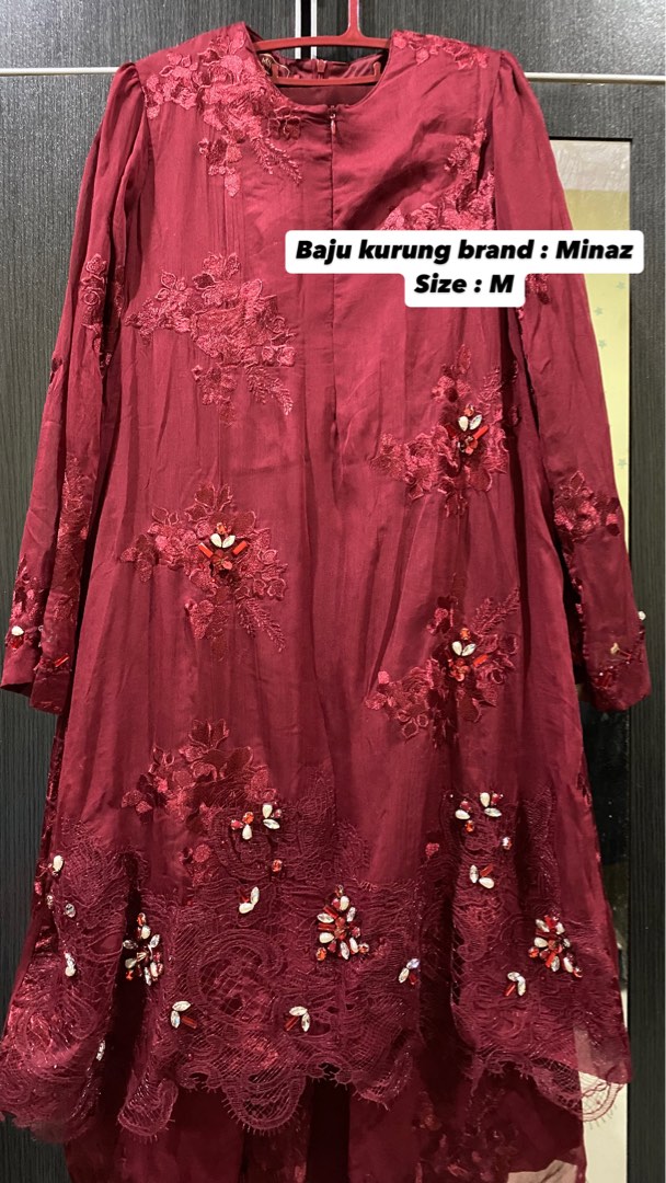 BAJU KURUNG MINAZ, Women's Fashion, Muslimah Fashion, Baju Kurung ...