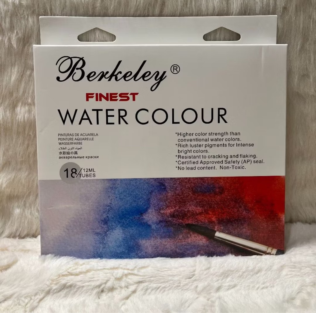 Berkeley Finest Watercolor Set of 18, Hobbies & Toys, Stationary ...
