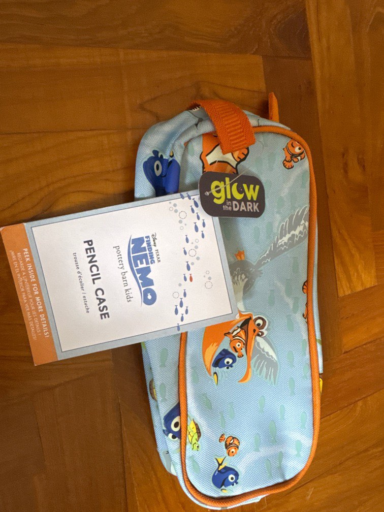 Brand New Finding Nemo Pottery Barn Kjds Glow in Dark Pencil Case ...