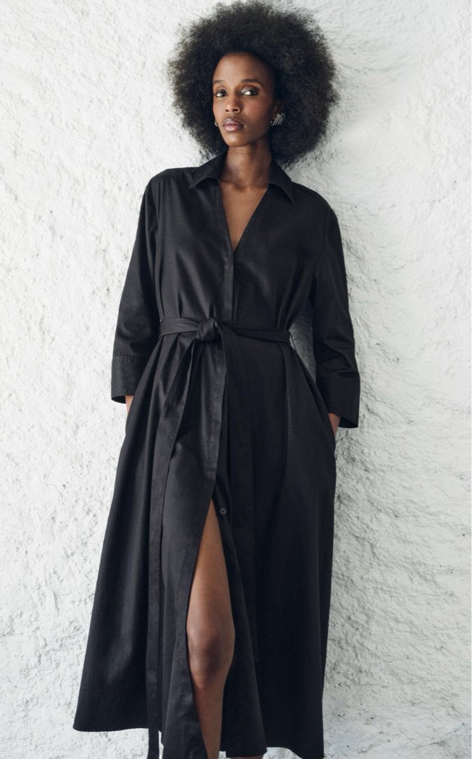 Brandnew Zara ZW Collection Poplin shirt dress, Women's Fashion ...