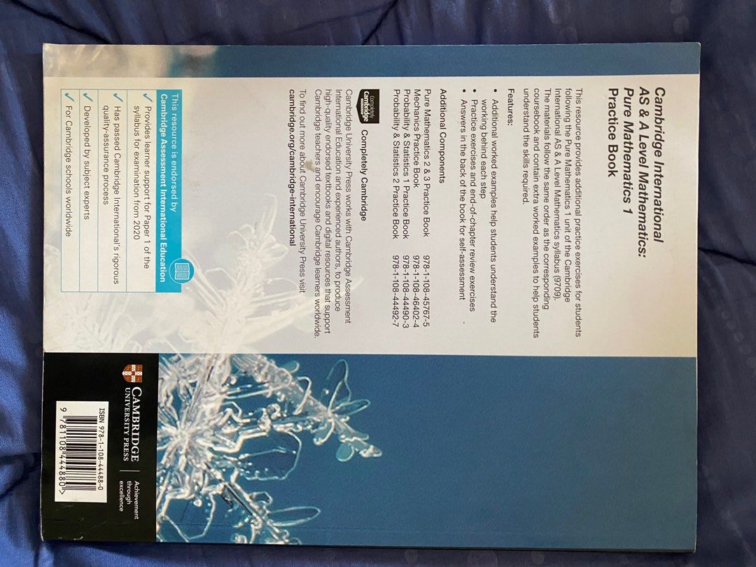 CAMBRIDGE AS & A LEVEL PURE MATHEMATICS 1 PRACTICE BOOK, Hobbies & Toys ...