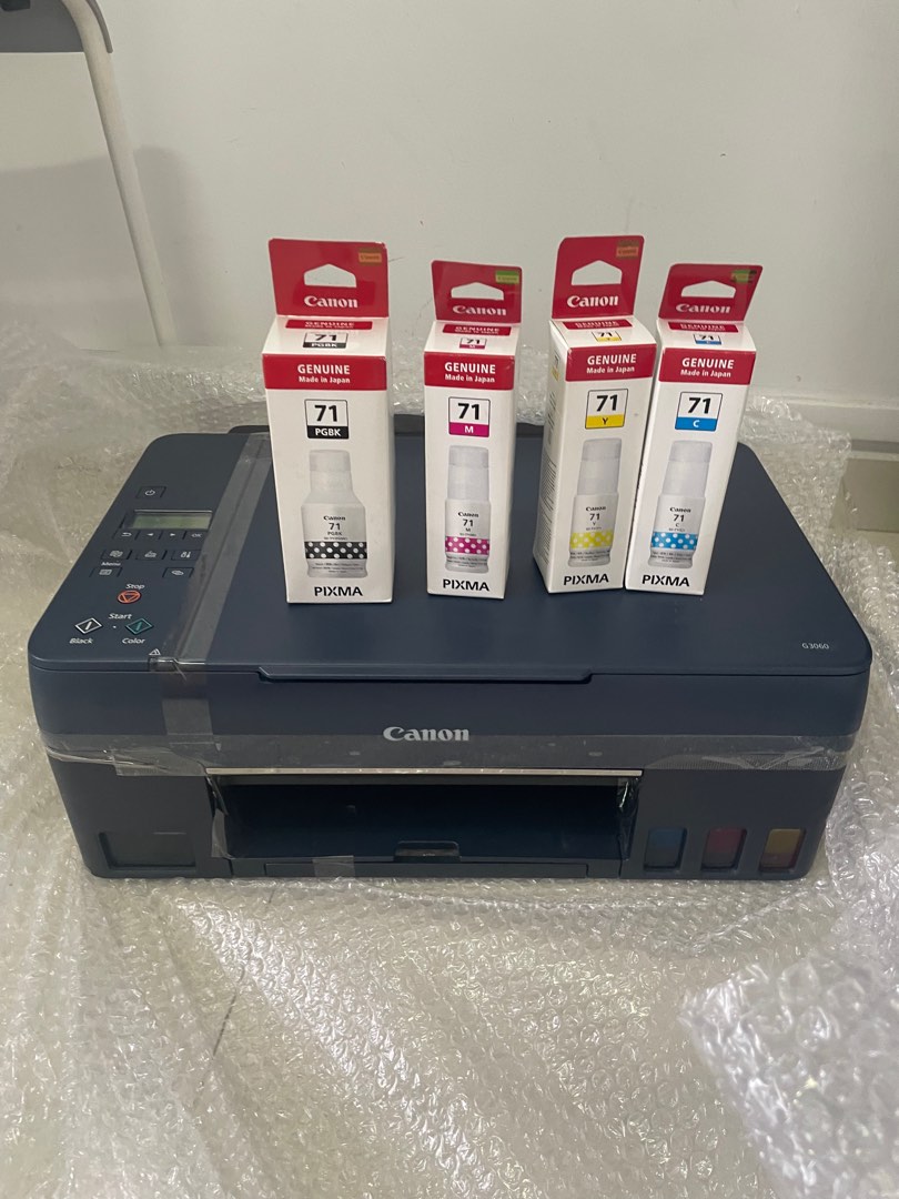 Canon Pixma G3060 Inkjet Printer, Computers & Tech, Printers, Scanners ...